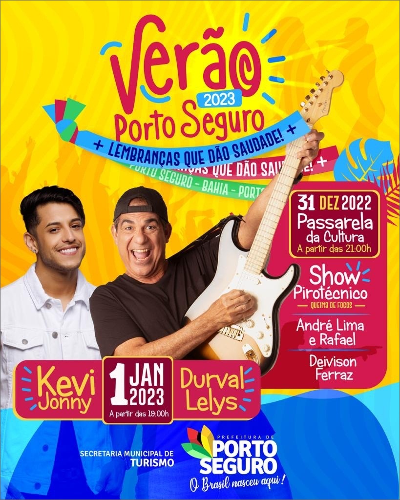 Réveillon de Porto Seguro terá Kevin Jonny, Durval Lelys e outros ...
